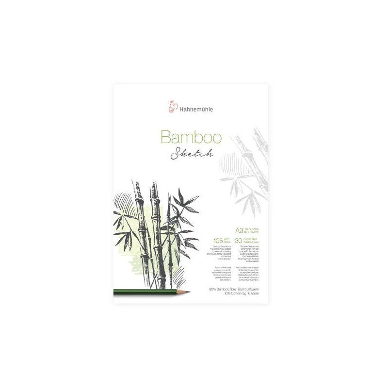 Hahnemühle Bamboo Sketch Pad 105gsm, 30 sheets (Natural Line) -A3