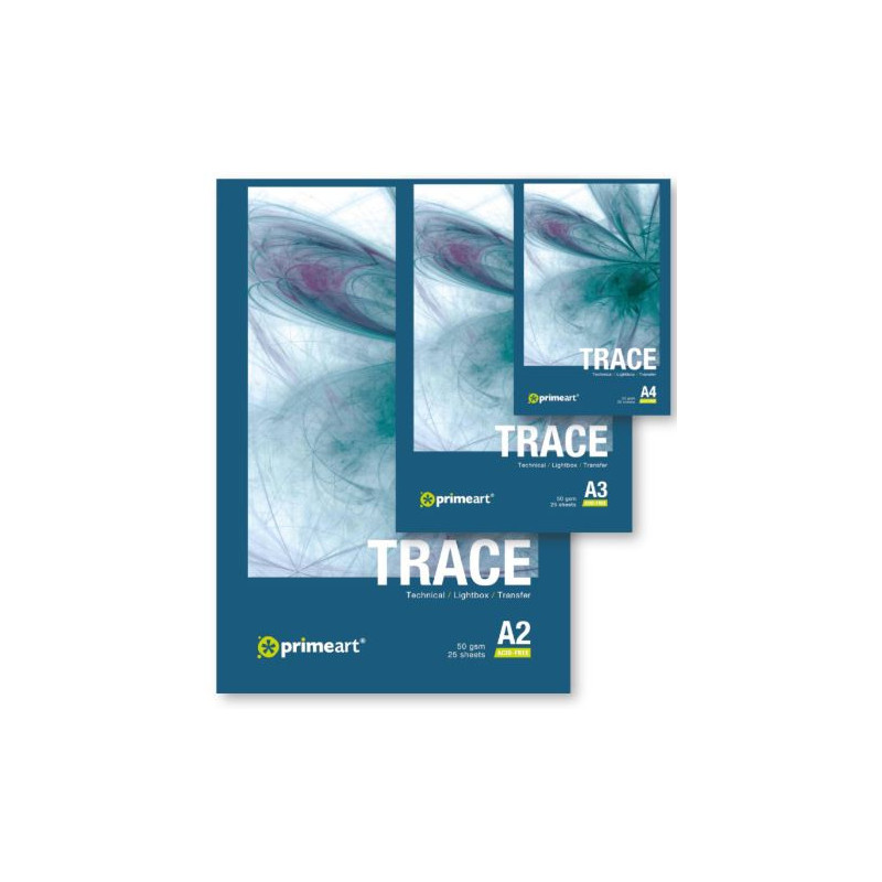 A4 Prime Art Trace Pad 50gsm 25 Sheets