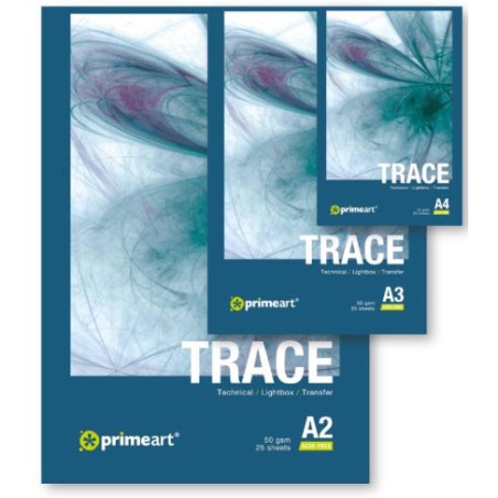 A4 Prime Art Trace Pad 50gsm 25 Sheets